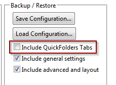 Restoring general / layout Settings only works if option for restoring folders also active ...