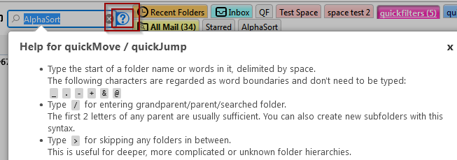 Using `=` key for folders from recent quickMove / quickJump operations (not all recent folders ...