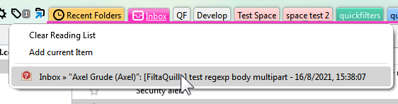 Reading list: Cannot find the mail, it might have been moved elsewhere in the meantime. · Issue ...