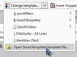4.0b3 regression - composer: open snippet / change template from file directly inserts nothing ...