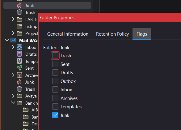 "Empty Junk" command intermittently hidden from context menus · Issue #406 · RealRaven2000 ...