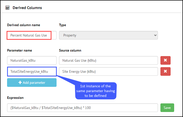 Allow derived column definitions and parameters to be used in multiple derived column ...
