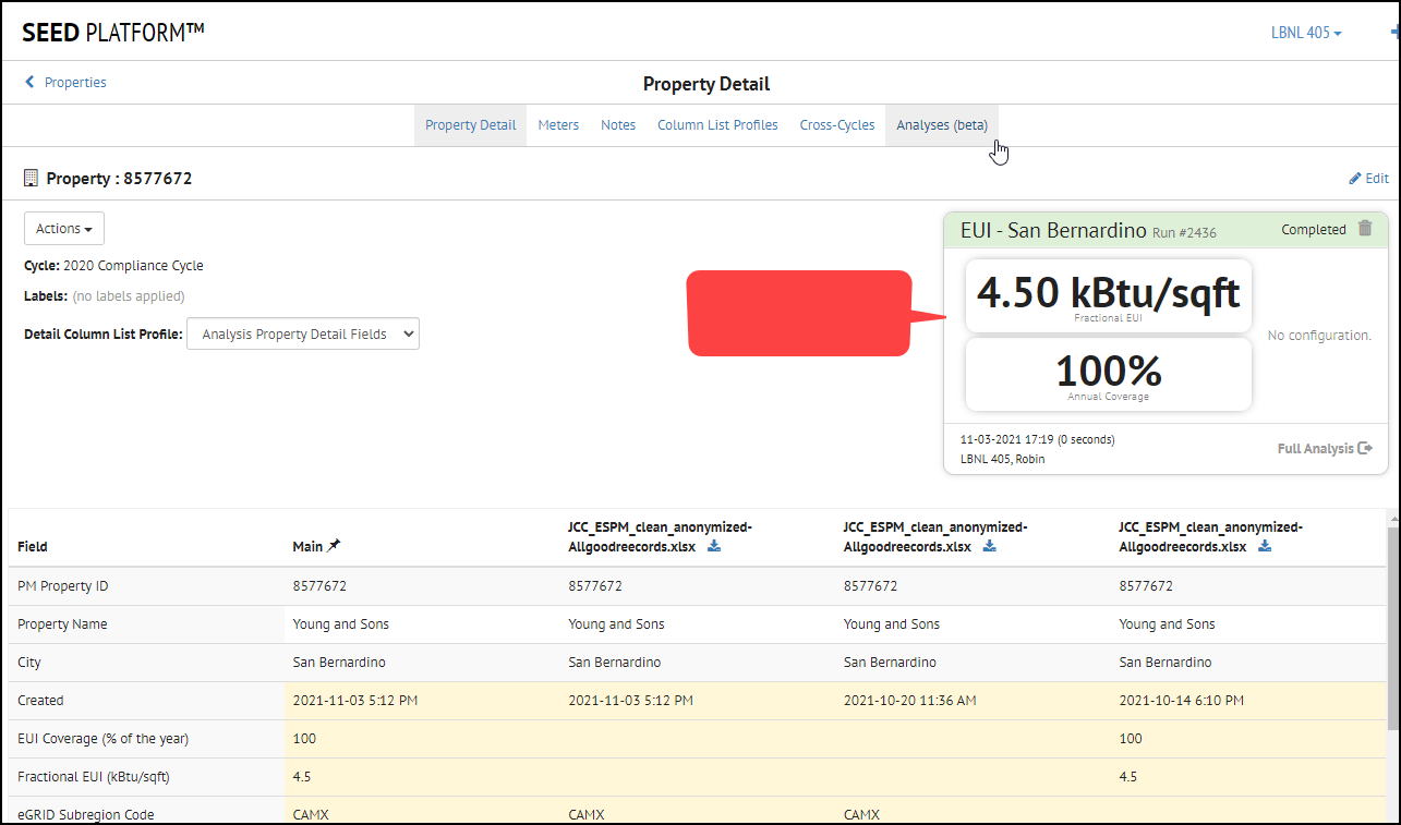 Tweak EUI Analysis · Issue #2877 · SEED-platform/seed · GitHub