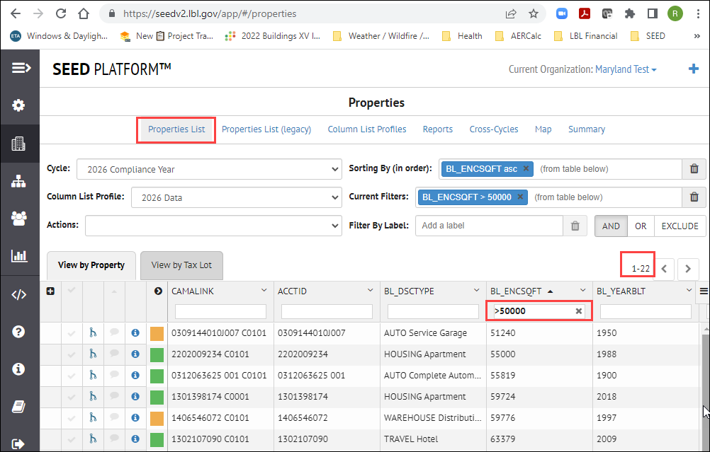 Property List (new) vs Property List (Legacy) -- getting different number of records for a ...