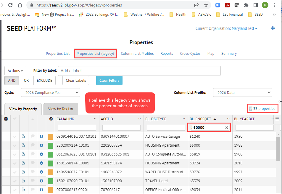 Property List (new) vs Property List (Legacy) -- getting different ...