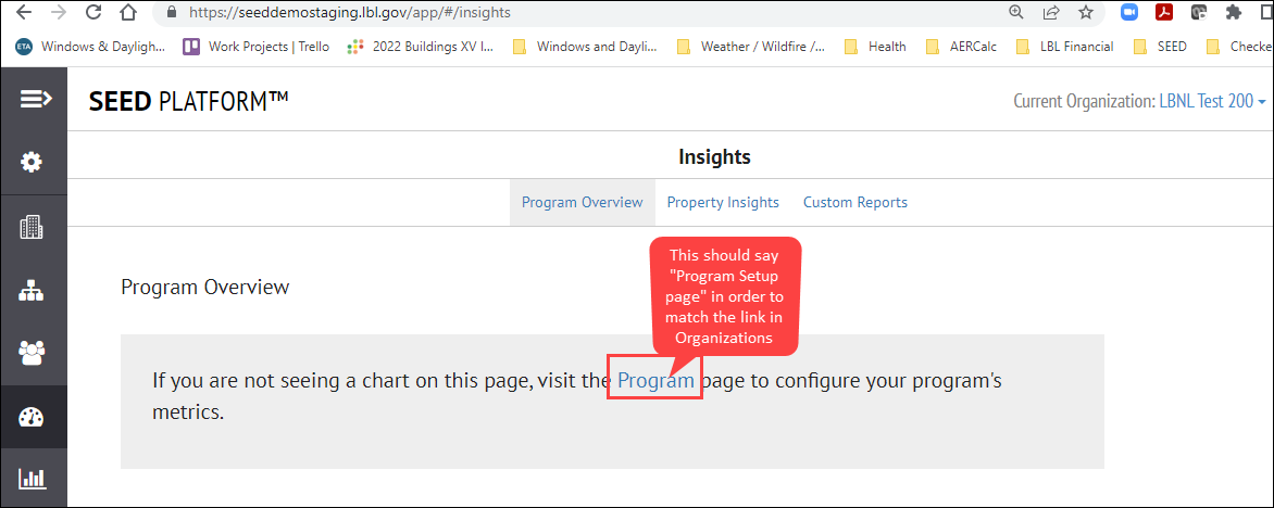 Add Program Metric Setup page Link to Property Insights Page · Issue #3628 · SEED-platform/seed ...