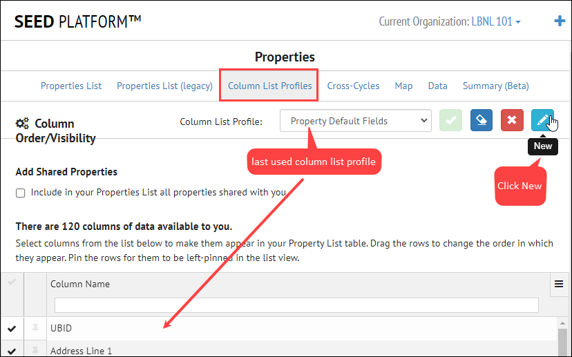 Column List Profile: Improve making a new one when you already have at least one · Issue #4180 ...