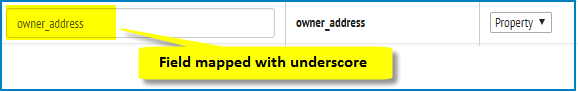 Mapped fields with underscore are transformed to a field name without ...