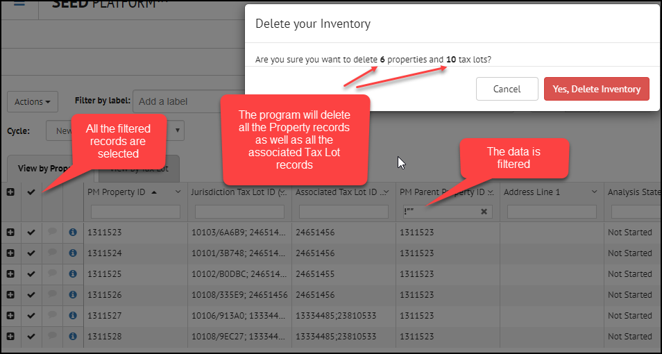 When Deleting record, need option to not delete associated records ...