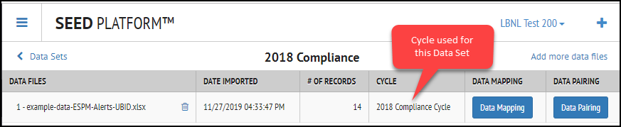 Data Import: when importing a new file to a dataset, default to the last cycle imported rather ...