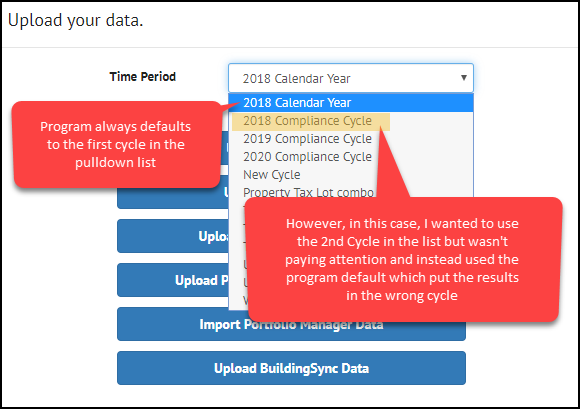 Data Import: when importing a new file to a dataset, default to the last cycle imported rather ...