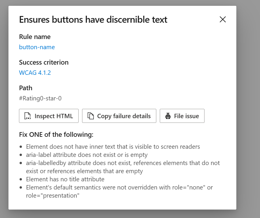 Bug Accessibility Issue With Rating Component · Issue 28820 · Microsoftfluentui · Github 