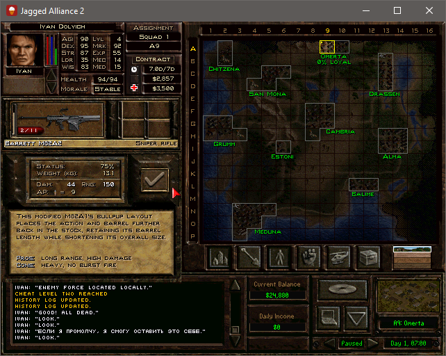 Unfinished Business weapons mod · Issue #1128 · ja2-stracciatella/ja2-stracciatella · GitHub