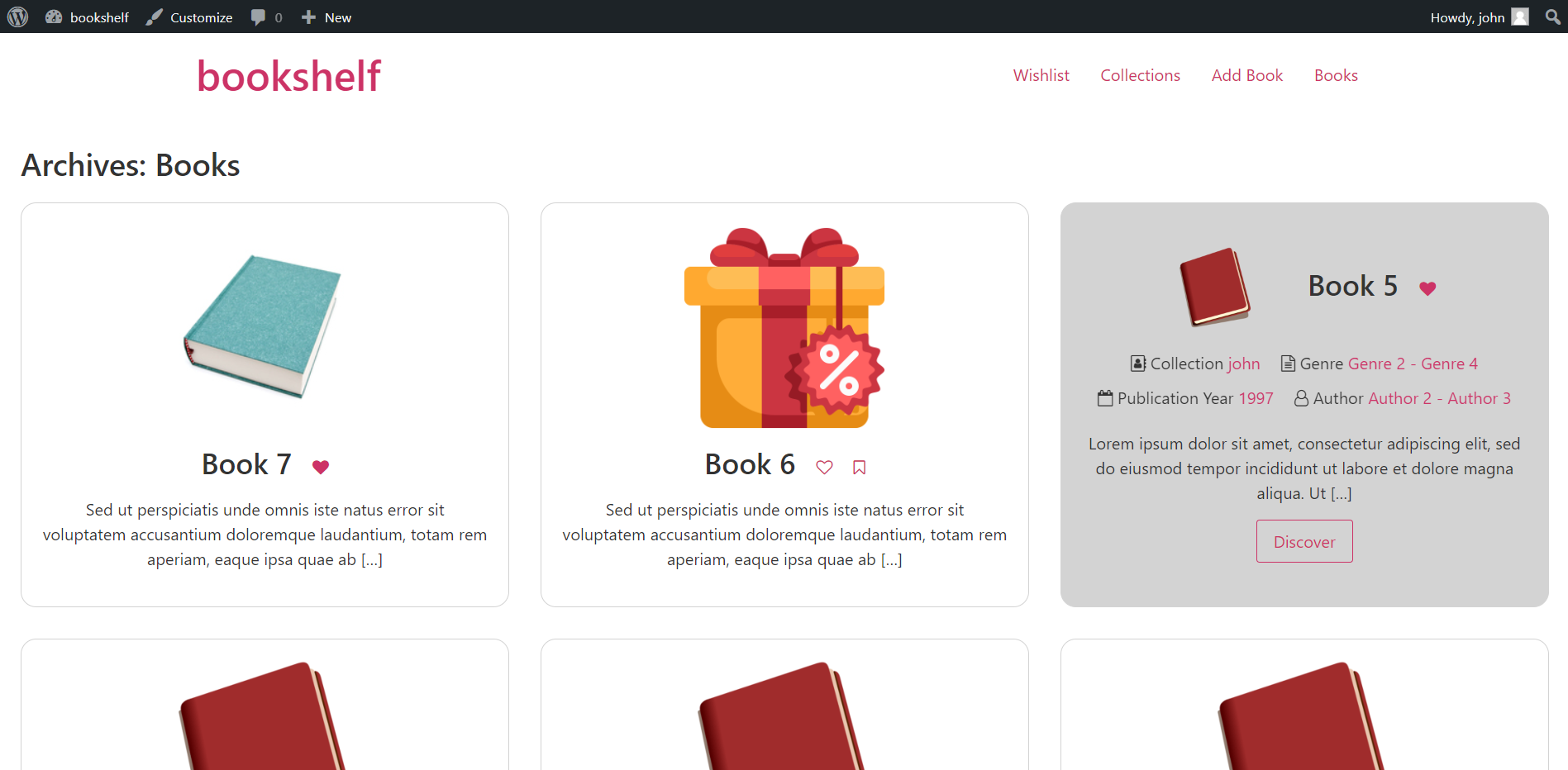 GitHub - eJohnAtta/bookshelf-wp-full-plugin