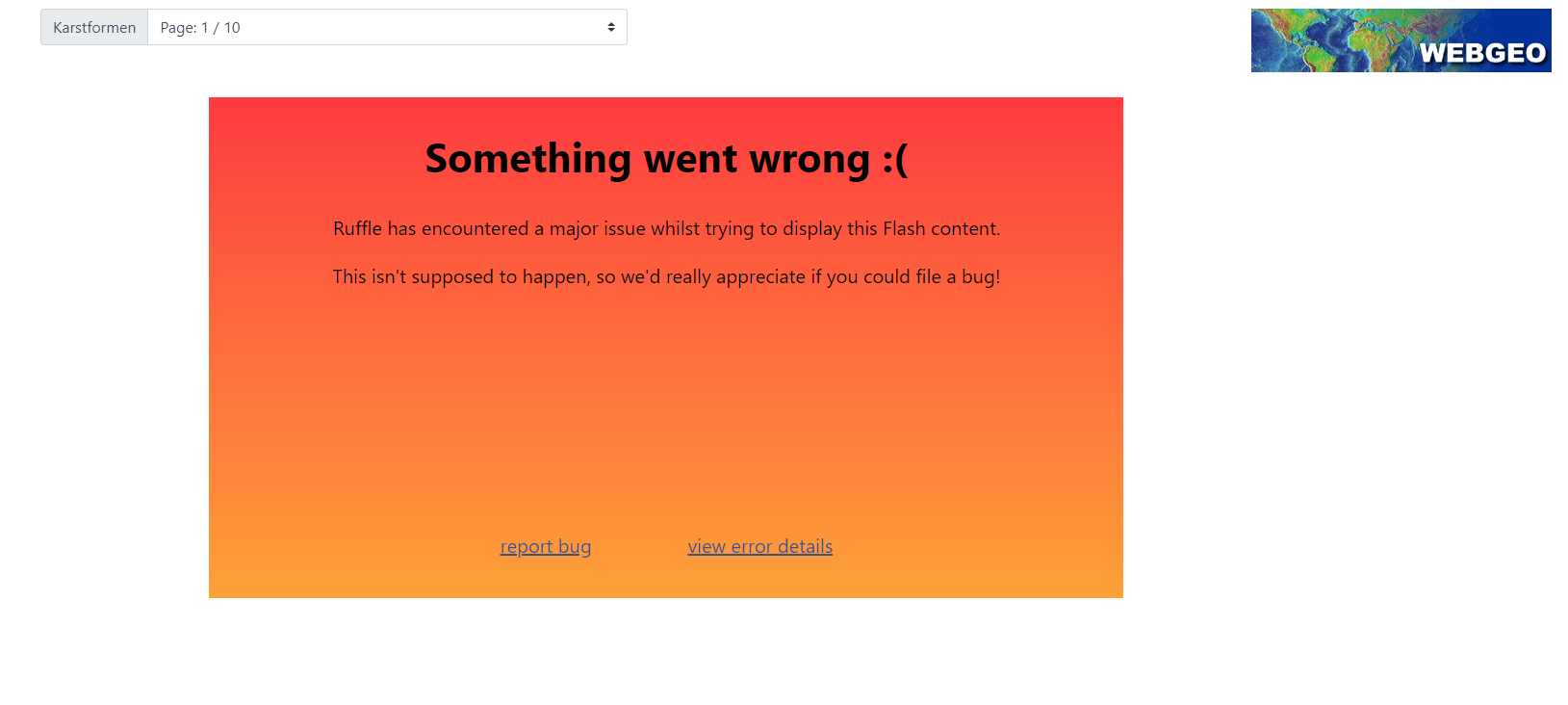 Website error · Issue #1336 · ruffle-rs/ruffle · GitHub