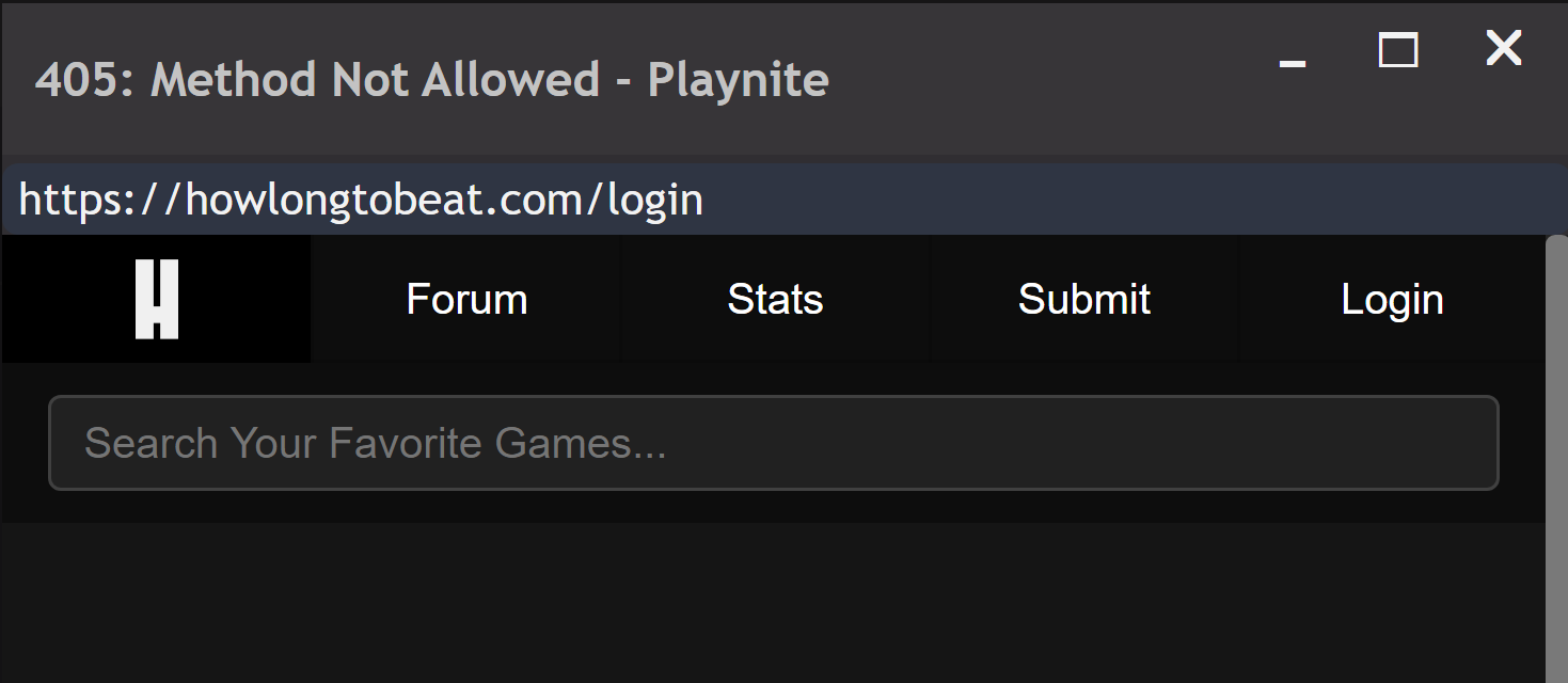 405 Method Not Allowed Playnite · Issue 170 · Lacro59playnite 