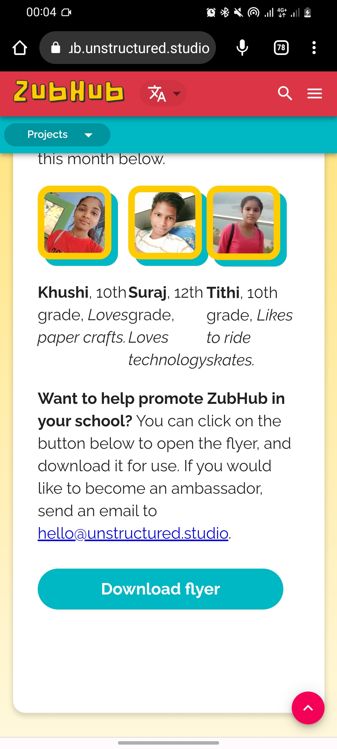 Our ambassador page redesign and mobile responsiveness · Issue #608 · unstructuredstudio/zubhub ...