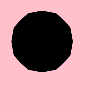 Drawing a Circle(...).contour with a small radius creates a polygonal ...