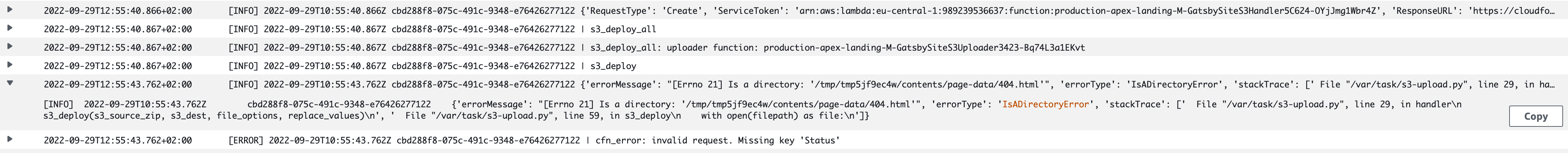 StaticSite construct with Gatsby is not working · Issue #2108 · sst/sst · GitHub