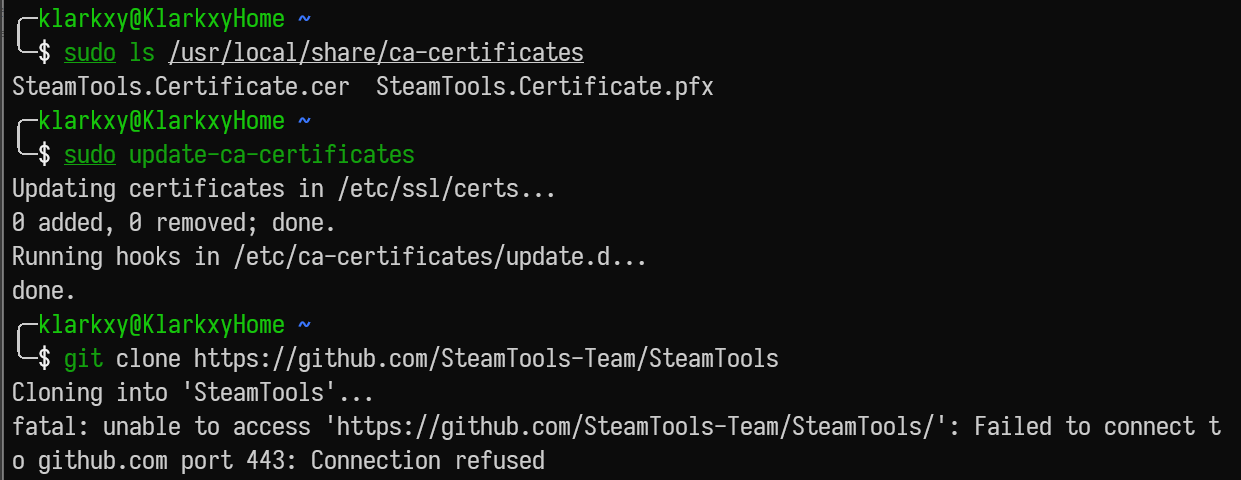 🐛[BUG] 开启github加速后WSL内无法wget到github的资源 · Issue #354 · BeyondDimension/SteamTools · GitHub