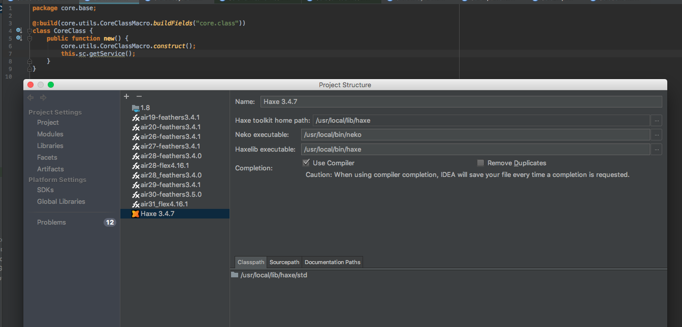 Code completion when macro @:build · Issue #893 · HaxeFoundation/intellij-haxe · GitHub