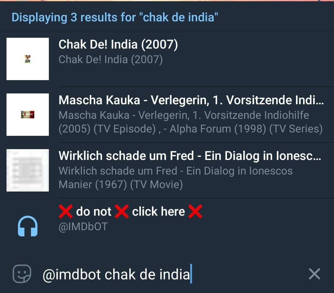 Telegram Desktop does not display Inline Query Result Photo, as displayed in Other Telegram ...