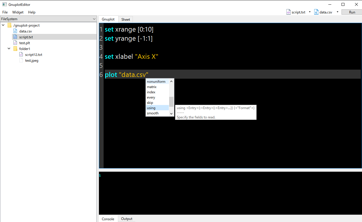 GitHub - nabla27/GnuplotEditor: editor for gnuplot