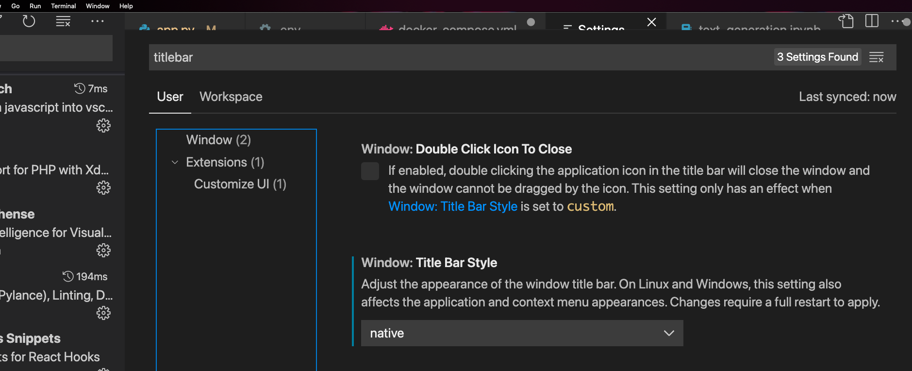 Tabbar Is Just Half Visible When Titlebar Is To Inline Frameless · Issue 113 · Iocave Customize