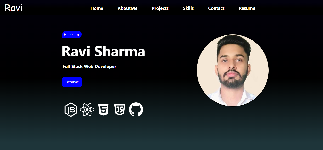 GitHub - Ravi80595/Ravi80595.github.io: Hey! This is my Portolio ...