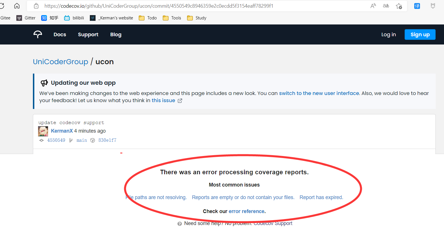 "upload is empty", but actually not · Issue #22 · codecov/feedback · GitHub