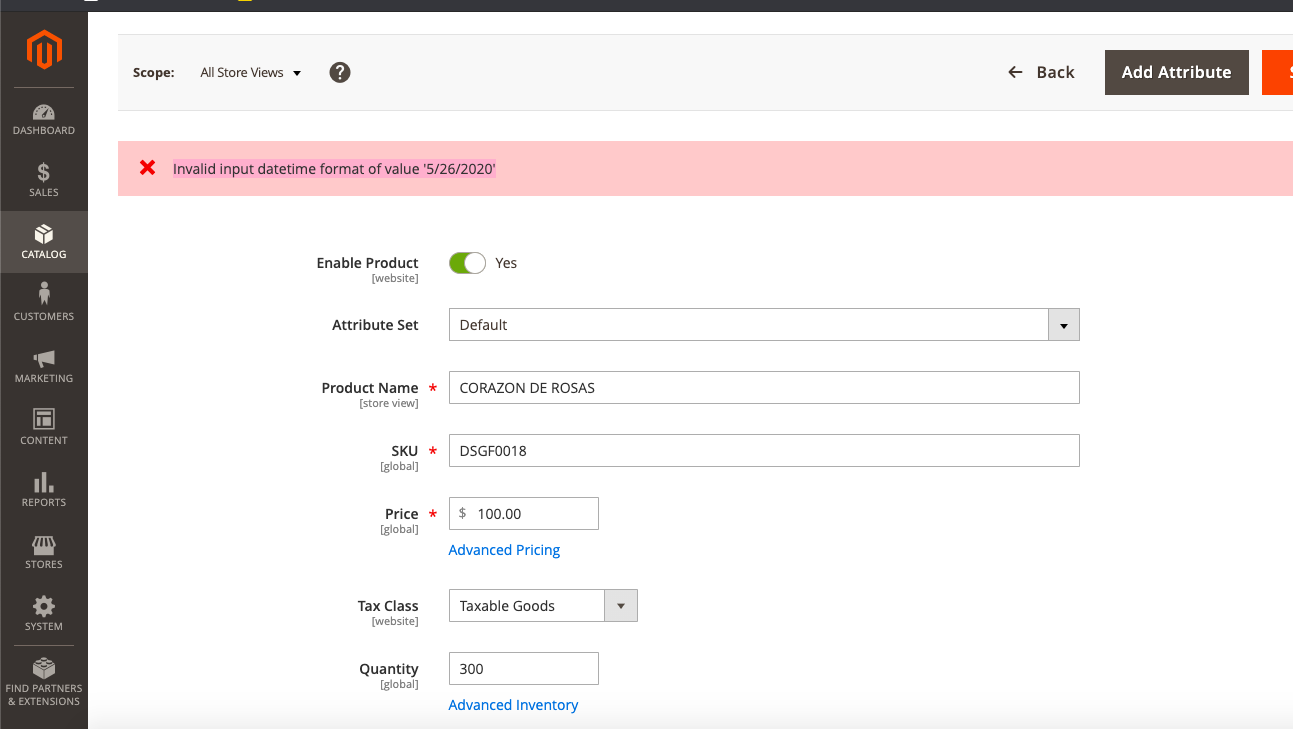 Magento ver. 2.3.5-p1Invalid input datetime format of value '5/26/2020' · Issue #28355 · magento ...