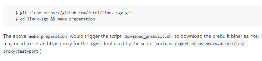 When Installing Sgx The Proxy Is Not Set And The File Cannot Be Downloaded · Issue 881