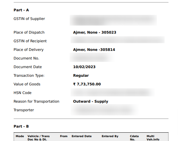 Showing State None In Some E Waybill · Issue 472 · Resilient Techindia Compliance · Github