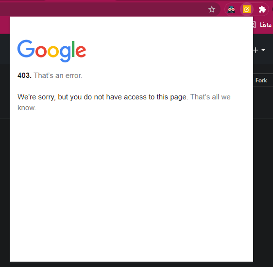 Error 403 · Issue #71 · claudiodangelis/popup-for-keep · GitHub
