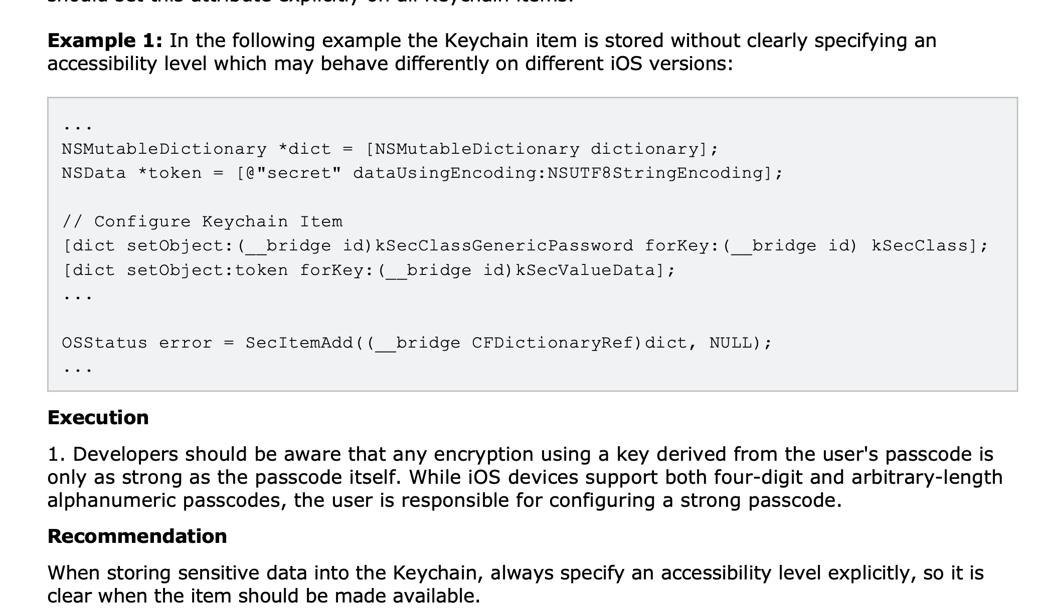 Insecure Storage Unspecified Keychain Access Policy · Issue 5292 · Firebasefirebase Ios Sdk