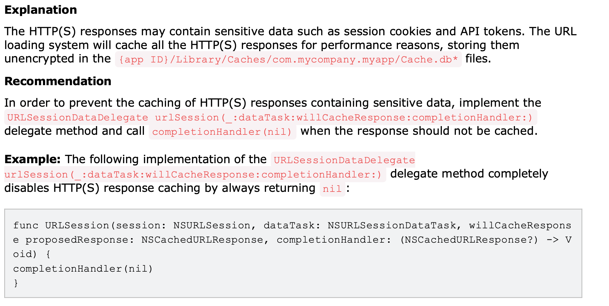 Insecure Storage: HTTP Response Cache Leak High · Issue #3147 · Alamofire/Alamofire · GitHub