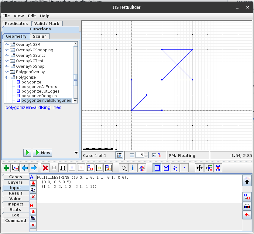 Polygonizer::getInvalidRingLines returns duplicate lines · Issue #782 · libgeos/geos · GitHub
