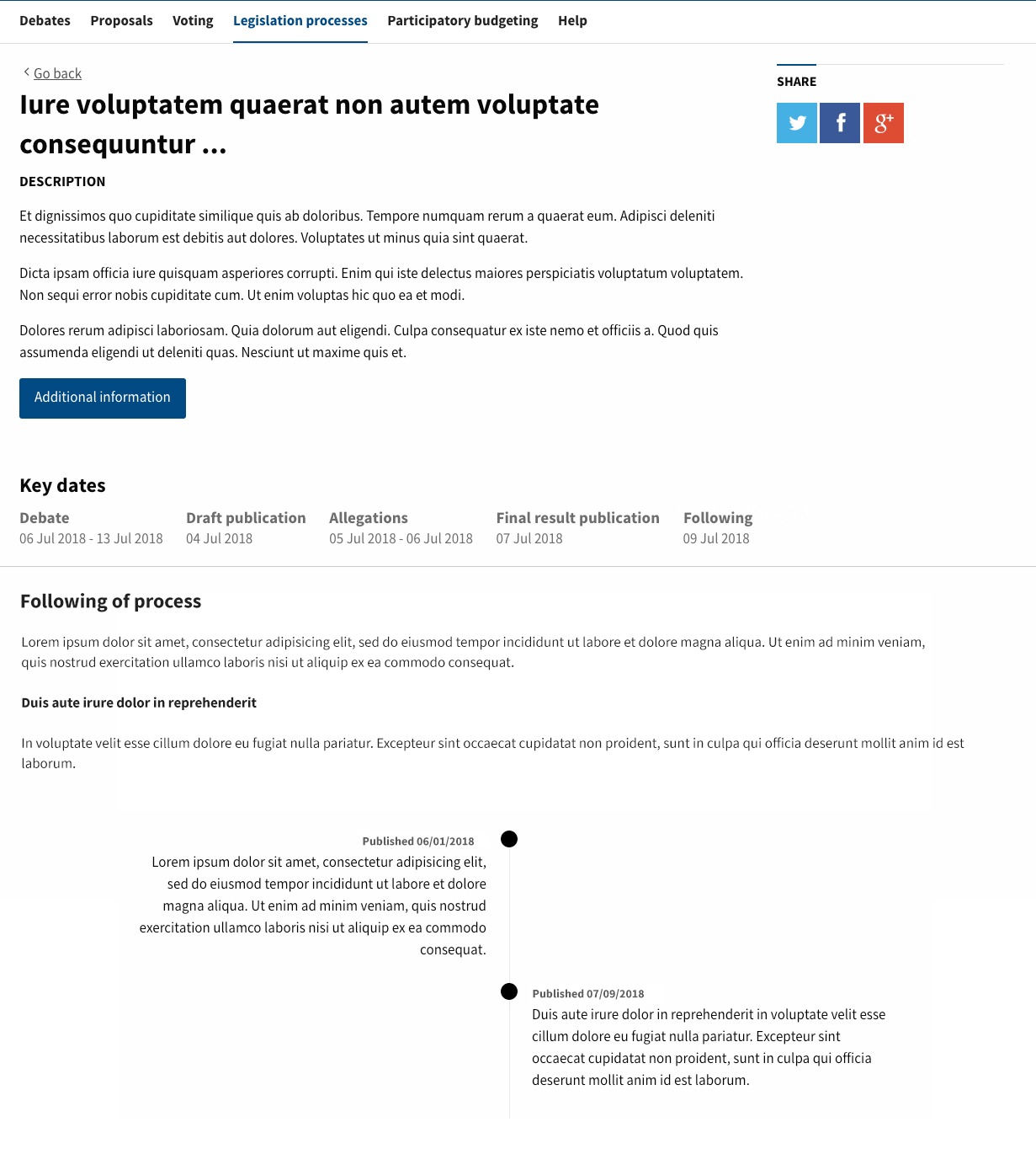 Adds milestones to legislation processes · Issue #2743 · consuldemocracy/consuldemocracy · GitHub