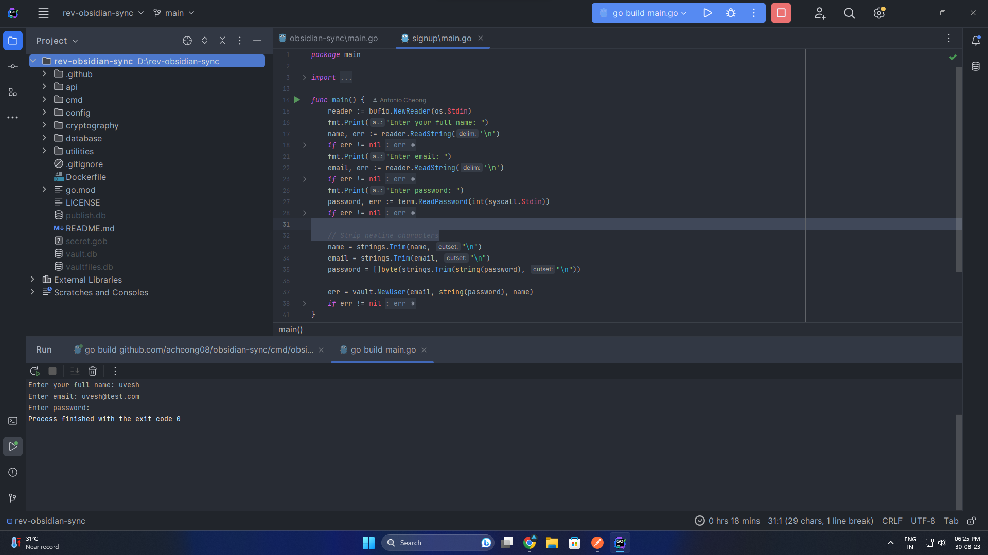 The Server is not working in windows · Issue #7 · acheong08/obi-sync · GitHub