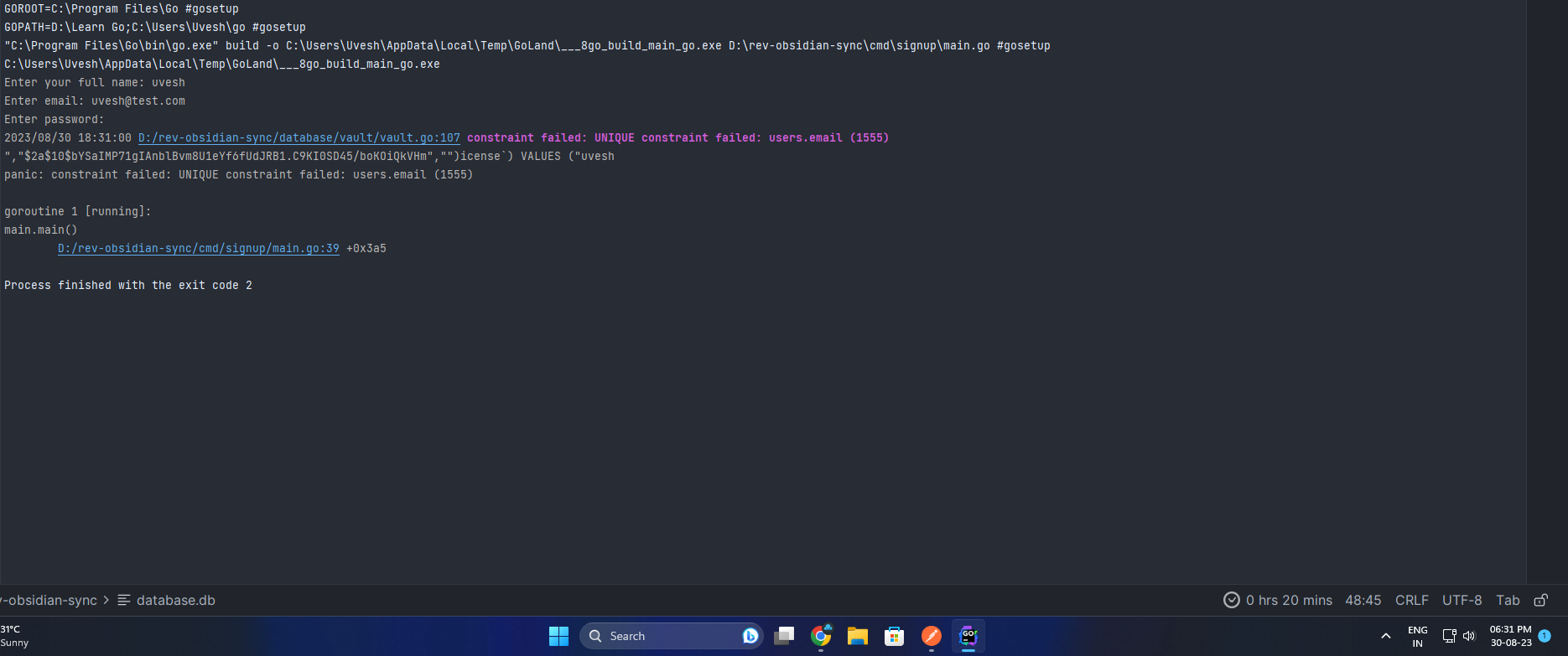 The Server is not working in windows · Issue #7 · acheong08/obi-sync · GitHub