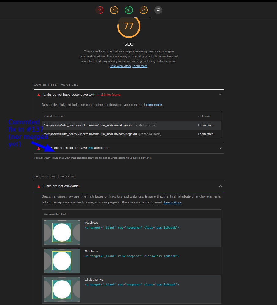 Bad Core Web Vitals · Issue #136 · chakra-ui/chakra-ui-docs · GitHub