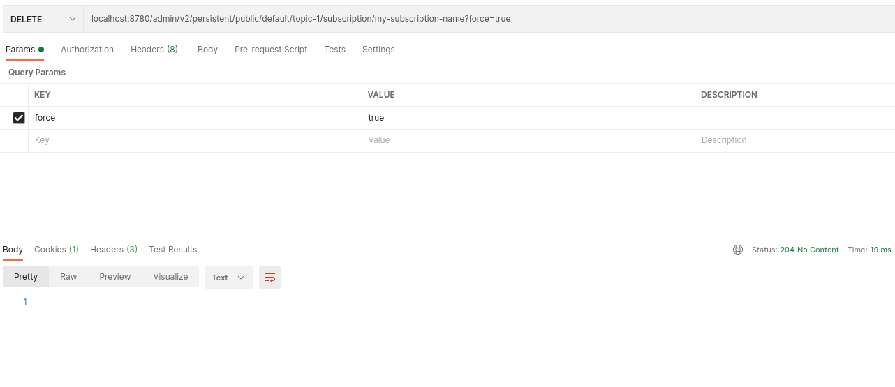Force delete subscription is not working · Issue #9477 · apache/pulsar · GitHub