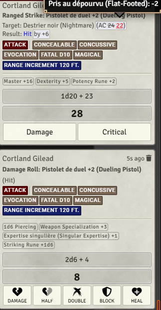 Sneak attack precision damage is not added when target has the Flat-footed condition · Issue ...