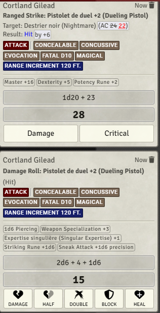 Sneak attack precision damage is not added when target has the Flat-footed condition · Issue ...