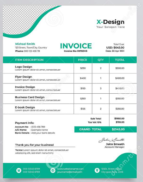 Templates Material Design Invoice · Issue #4 · marekmitko/accounting ...