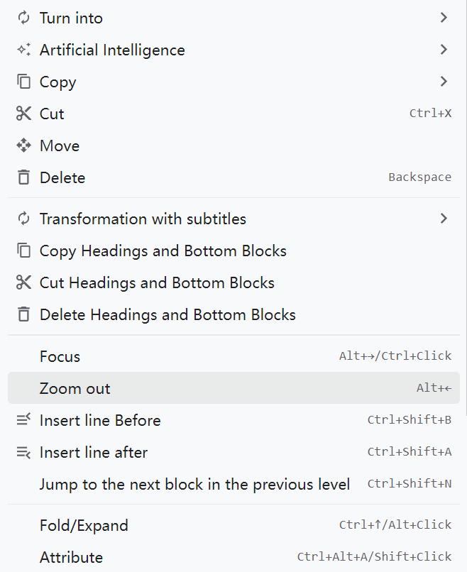 Context Menu In Outline Panel · Issue 7959 · Siyuan Notesiyuan · Github 