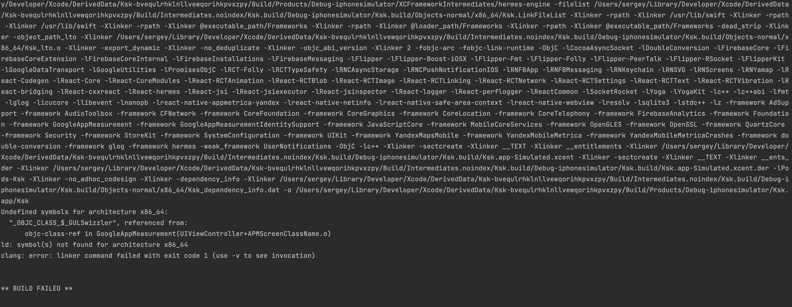 [🐛] Some Error On Ios Simulator · Issue 6748 · Invertase React Native Firebase · Github
