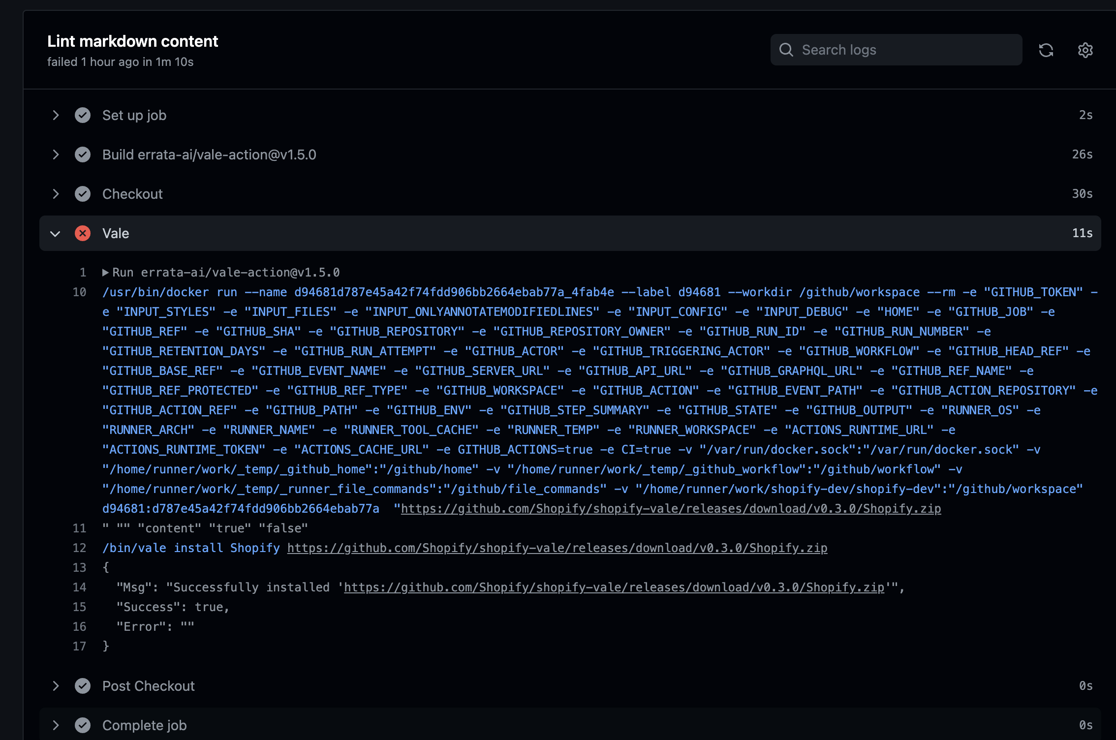 Vale test failure with errata · Issue #10 · Shopify/shopify-vale · GitHub