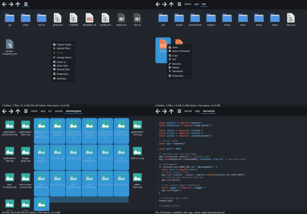 GitHub - caydey/cloudv3: Web file manager server