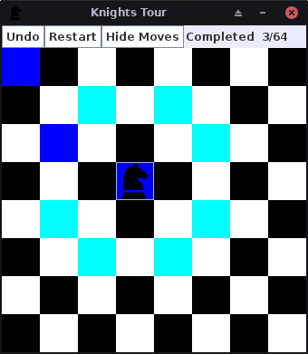 GitHub - caydey/knightstour: Knights Tour implemented in Java using Swing